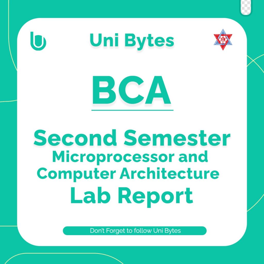 Microprocessor And Computer Architecture Lab Reports
