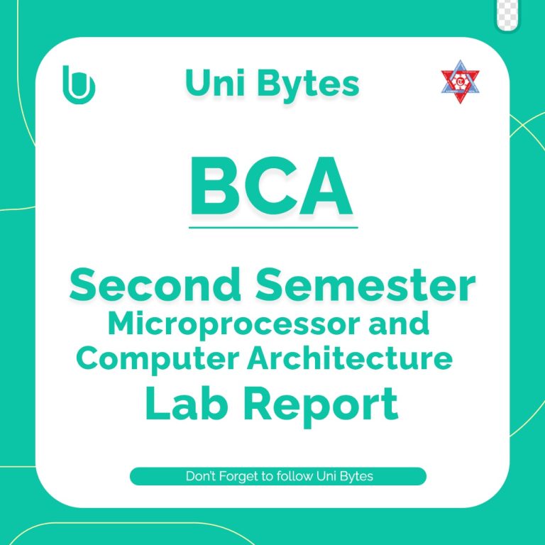 Microprocessor And Computer Architecture Lab Reports