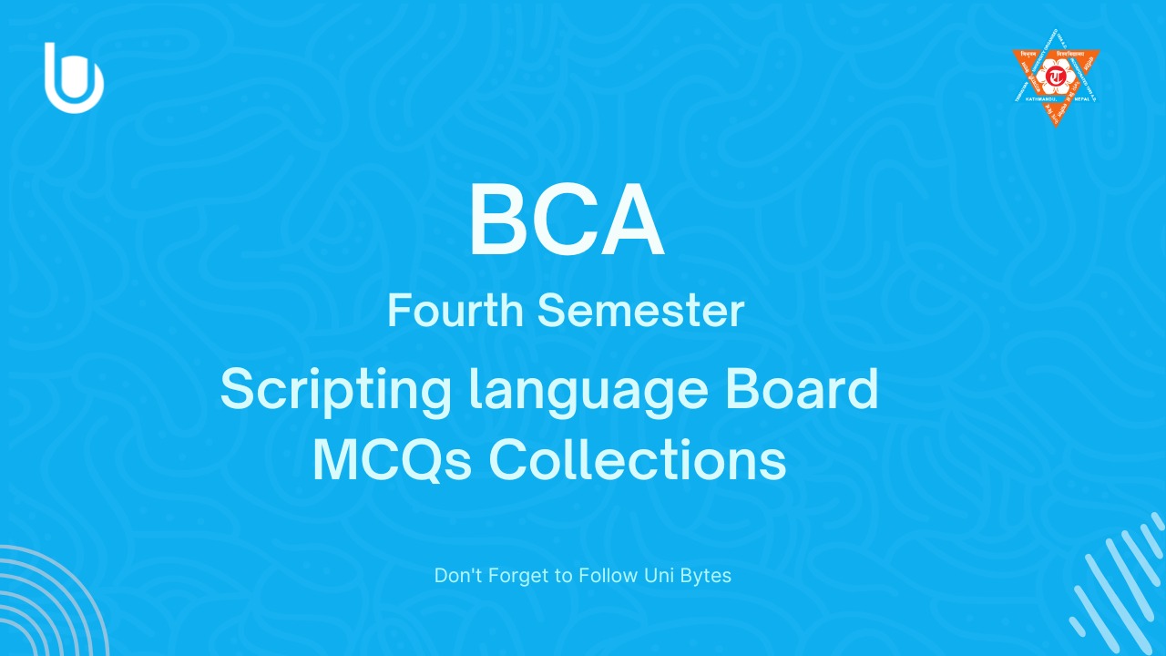 BCA Fourth Semester Scripting Language MCQs Questions Collections – Uni ...