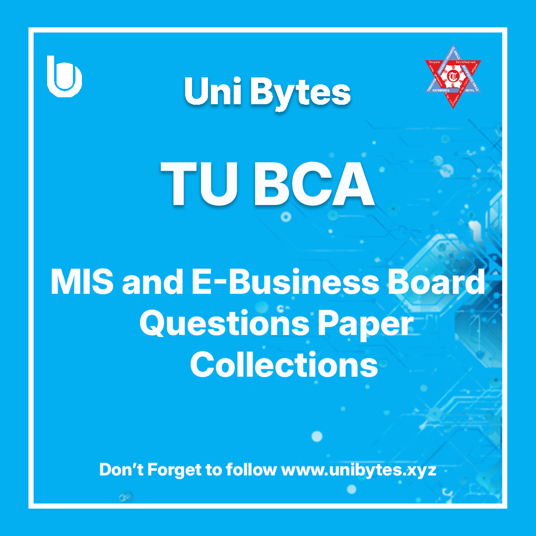 BCA Fifth Semester MIS And E-Business Board Questions Paper