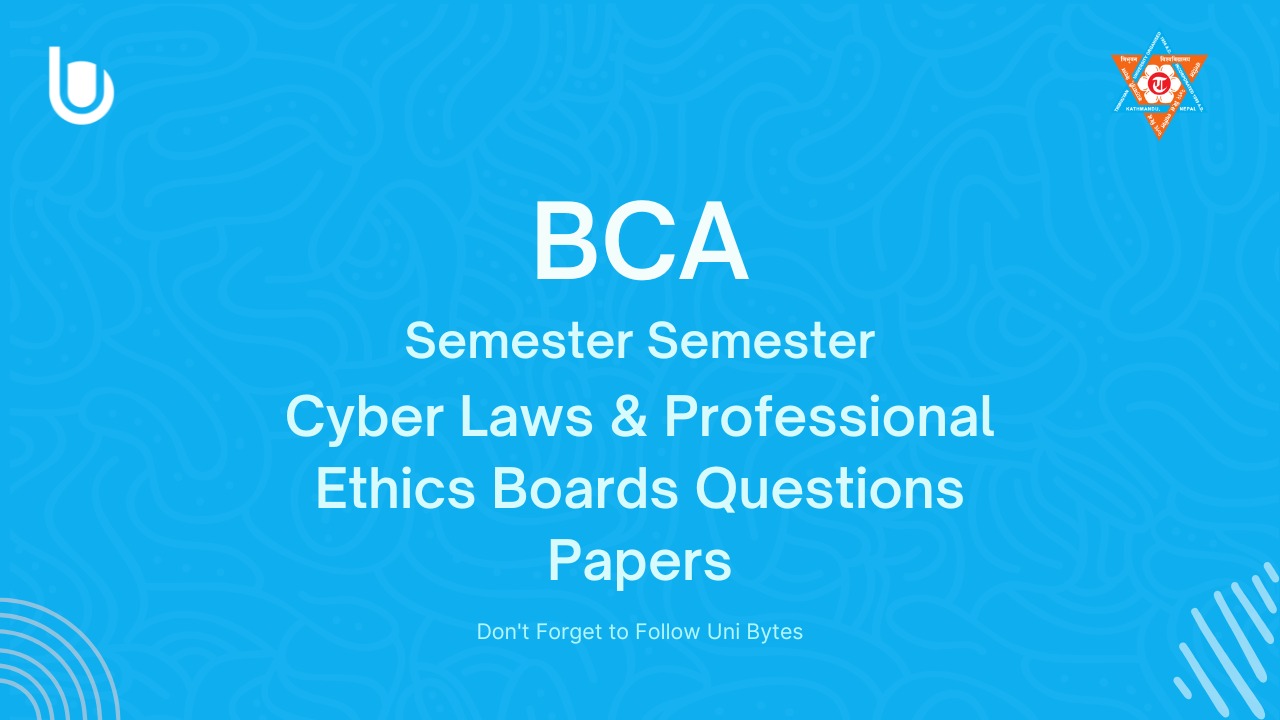 BCA Seventh Semester Cyber Laws And Professional Ethics Board Questions ...