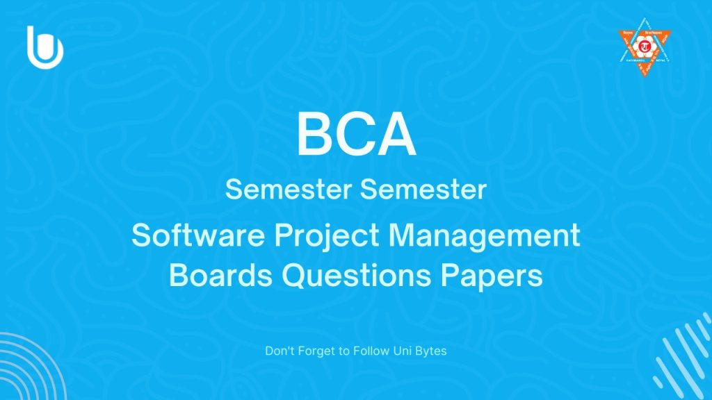 BCA Seventh Semester Software Project Management Board Questions Papers ...