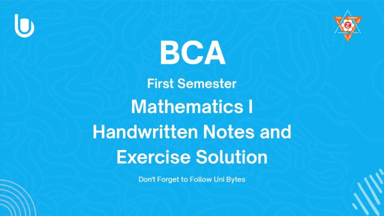 BCA First Semester Mathematics I Notes And Exercise Solutions » Uni Bytes