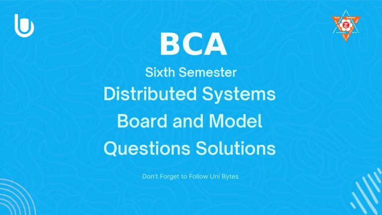 Distributed Systems Board & Model Questions Solutions