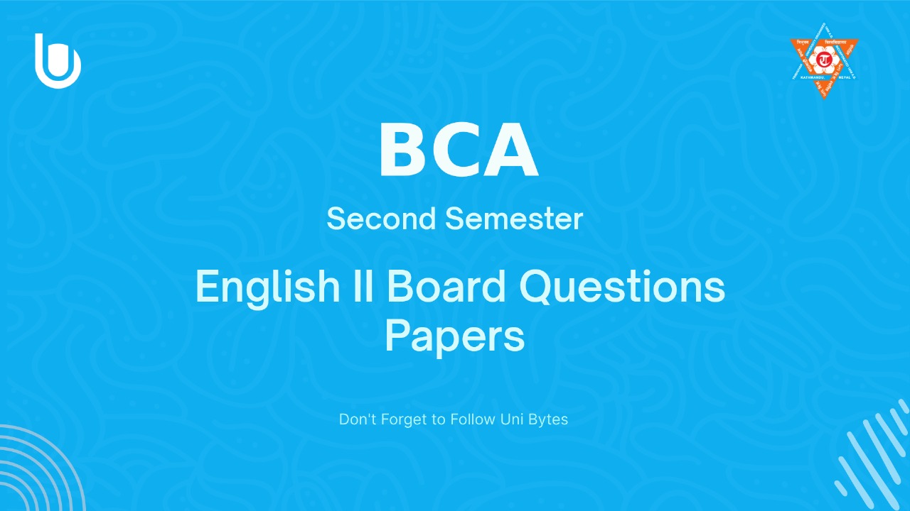 BCA Second Semester C Programming Board Questions Paper