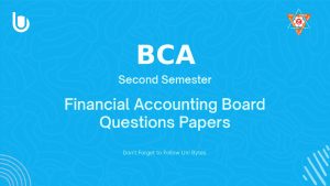 BCA Second Semester Financial Accounting Board Questions Paper