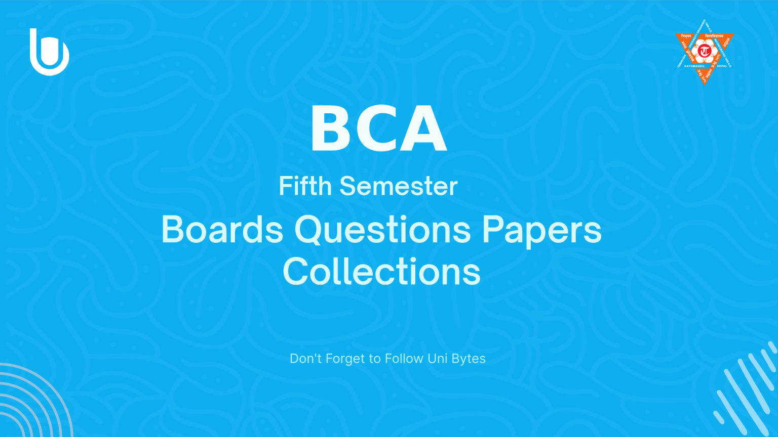 BCA Fifth Semester Board Questions Papers Collections